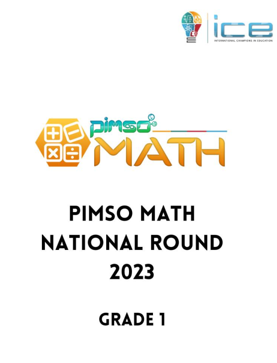 PIMSO MATH NATIONAL ROUND 2023 Grade 1 – SMO Education Group