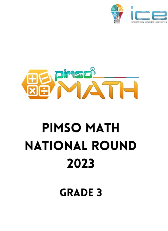 PIMSO MATH NATIONAL ROUND 2023 Grade 3 – SMO Education Group